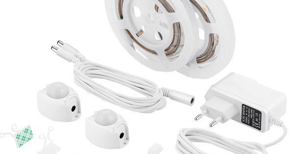 ΤΑΙΝΙΑ LED ΜΕ ΑΙΣΘΗΤΗΡΑ ΚΙΝΗΣΗΣ 1,2M 6W 12V 3000K IP65 ΣΕΤ 2ΤΜΧ PRO